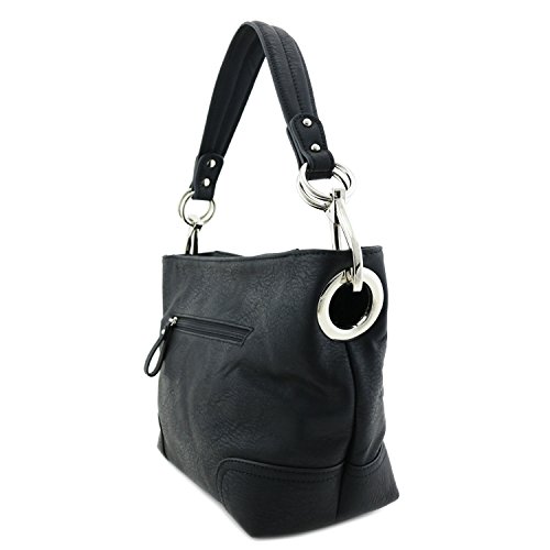 Alyssa Small Hobo Shoulder Bag with Snap Hook Hardware : Amazon.in ...