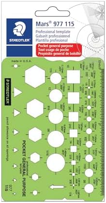 Amazon.com : Staedtler Technical Drawing Template (977 115 02 ...