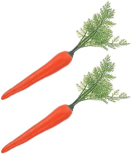 Amazon.com: Ciieeo 2pcs Artificial Carrots Realistic False Carrot ...