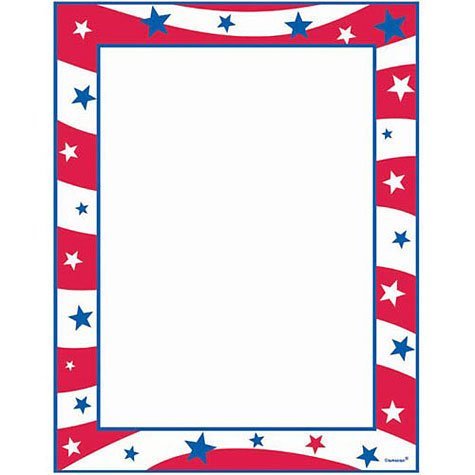 Printable Patriotic Borders