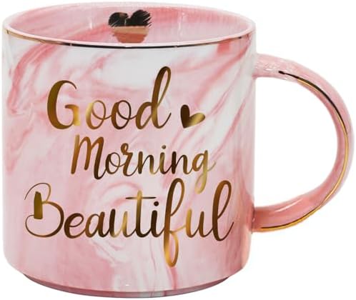 Amazon.com: SUUURA-OO Good Morning Beautiful Coffee Mug Gifts for Women ...