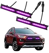 Amazon.com: Front Grill Lights for Toyota RAV4 Accessories 2019-2024 ...