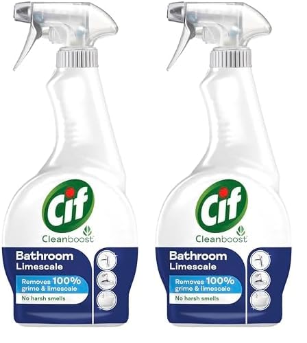 Cif Cleanboost Bathroom Spray 100% grime & limescale removal for ...