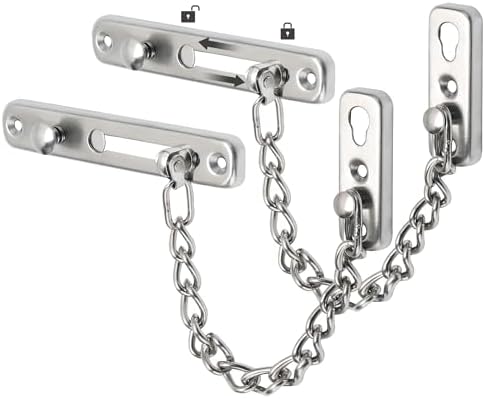 Stainless Steel Window Chain Lock Guard Door Restrictor Child Safety ...