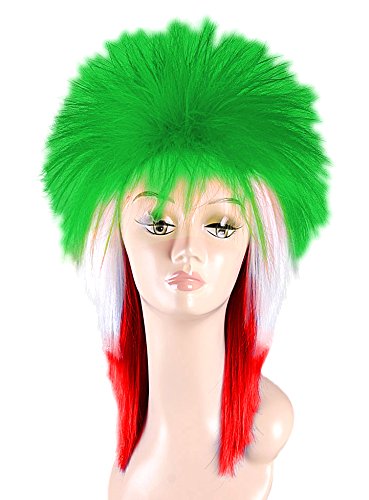 Wigs2you Flag Wig World Cup Cheer Flag Pattern Rare Mallet Wig Flag-004 ...