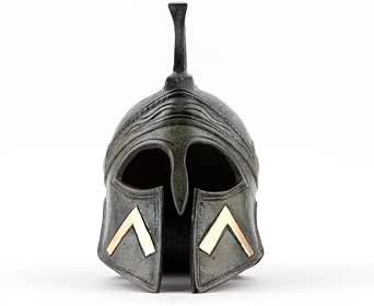 Amazon.com: Antique Spartan Warrior Helmet – Full Size Greek Bronze ...