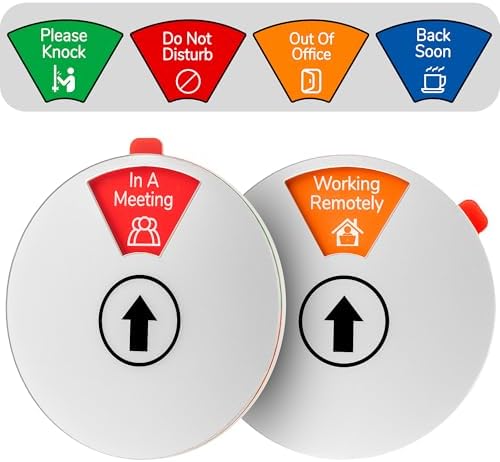 Amazon.com : 2PK Office Door Signs Do Not Disturb, 6 Options Private ...