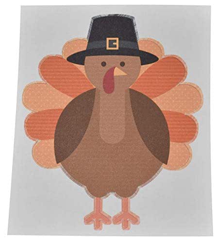 Amazon.com: THANKSGIVING TURKEY CLIPART STICKER - CAR STICKER - BUMPER ...