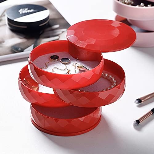 Amazon.com: Topotter 4 Layers Jewelry Organizer Box ,360 deg Rotating ...