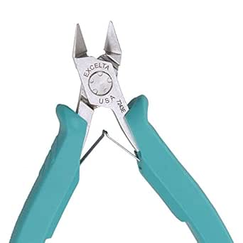 ESD-Safe Tapered Head Semi-Flush Cutters with Ergonomic Grip Handles, 5 ...