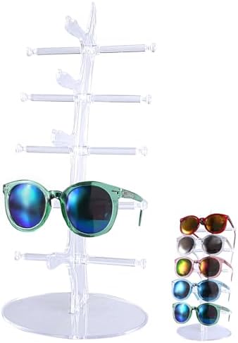 INNAL 2 Pieces Sunglass Display Stand Sunglasses Stand 5 Pairs ...