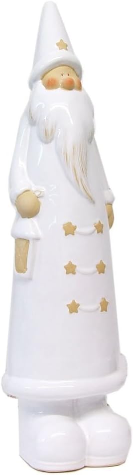 Amazon.com: Giftware Trading Large White Standing Santa Christmas ...