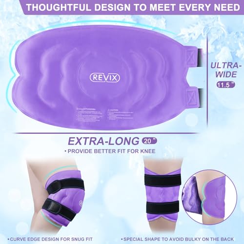 Snapklik.com : 20 XXXL Ice Pack For Knee Pain Relief, Large Knee Cold ...