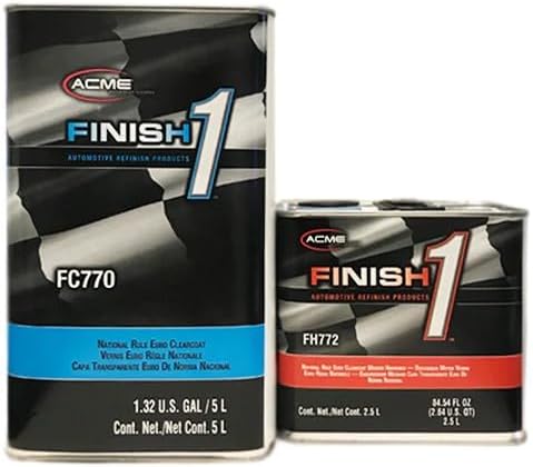 Amazon.com: Generic Finish 1 FC770 National Rule Euro Clearcoat Kit/w Euro Medium Hardener FH772 ...