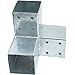 Connex HV4242 Double post corner, 90 x 90 mm, wood : Amazon.co.uk: DIY ...