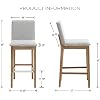 Amazon.com: LZAREAL Bar Stools Set of 2, 30'' Modern Upholstered ...