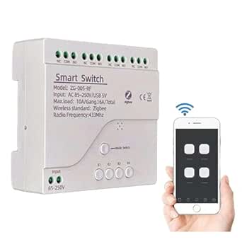 Generic Zigbee 4CH AC/DC 85-250V USB5V Relay Smart Switch Module ...