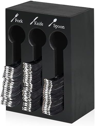Amazon.com - ANBOXIT Bamboo Utensil Dispenser for Spoons and Forks ...