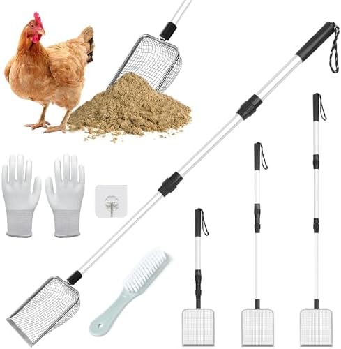 Amazon.com : Chicken Coop Pooper Scooper, Chicken Coop Accessories, 3 ...