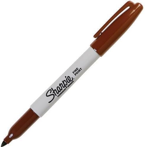 Amazon.com : SHARPIE Fine Point Permanent Markers, Brown, 1 Count ...