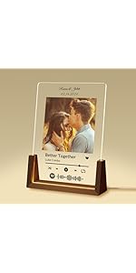 Spotify Plaque Personalised, Music Code Frame Custom Song Glass Art ...