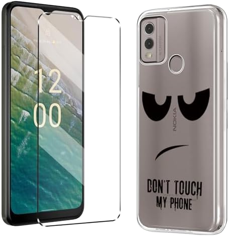 Cover Compatible with NOKIA C32 Case with 1 Pack Tempered Glass Screen ...