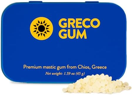 Amazon.com : Greco Gum - Premium Mastic Gum Droplets - Hard Chewing Gum ...