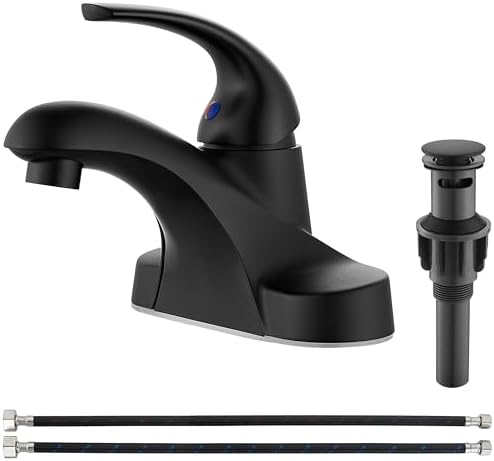 Aolemi Bathroom Faucets Arc 4 Inch Centerset Bathroom Sink Faucet ...