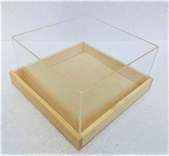 MEHRAN HANDICRAFTS Pine Wood Serving Platter Tray Server Stand with ...