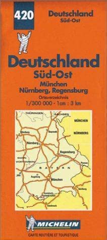 Michelin Germany Southeast Map No. 420 (Michelin Maps & Atlases ...