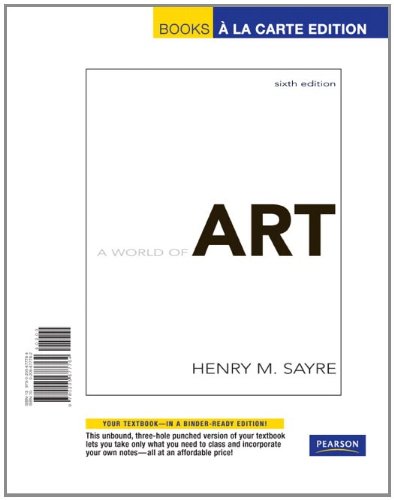 A World of Art: Books a La Carte Edition: Sayre, Henry M ...