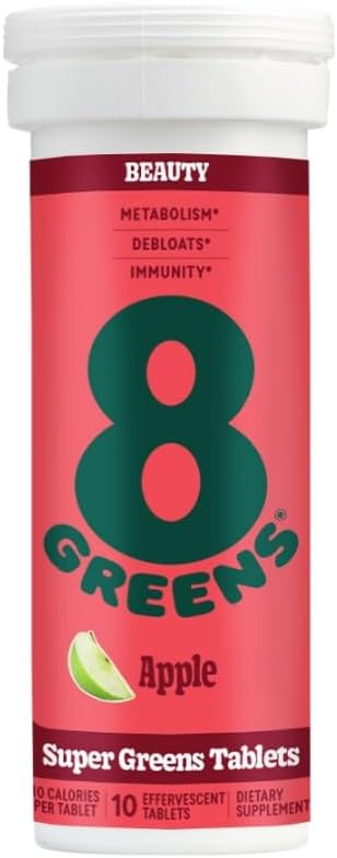 Amazon.com: 8Greens Daily Greens Skin Effervescent Tablets - for ...