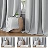 H.VERSAILTEX 95% Blackout Linen Curtains 108 Inches Long for Bedroom ...