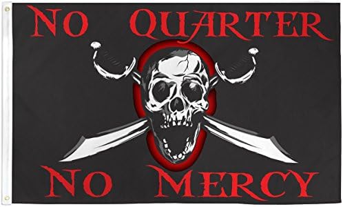 Amazon.com : AZ FLAG - Pirate No Quarter No Mercy Flag - 3x5 Ft - 100D ...