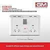 GM 3019 3 Pin Universal Multi Plug Travel Adaptor with 6 AMP for Home ...