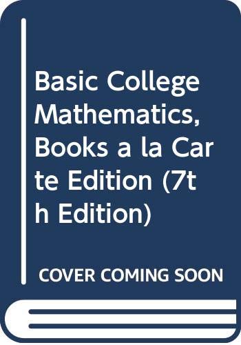 Amazon.com: Basic College Mathematics, Books a la Carte Edition (7th ...