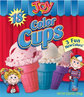 Amazon.com: Joy Color Cups Ice Cream Cones, 18 ct, 2.63-oz box (Pack of ...