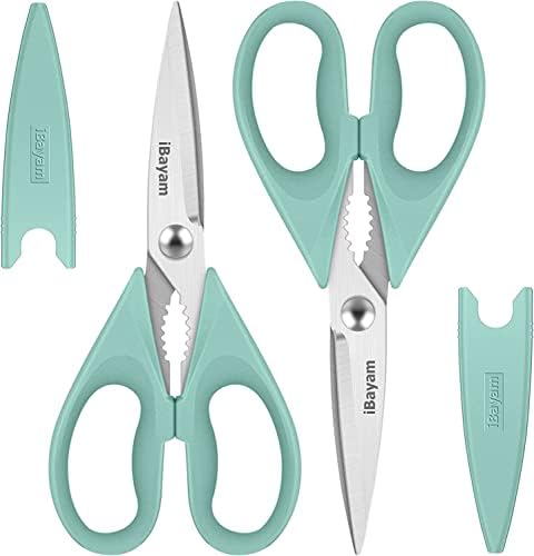 Amazon.com: Astercook Kitchen Scissors for Food, 2 Pack Kitchen Shears ...