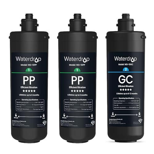 Waterdrop TSA 3-Stage Replacement Water Filter, Replacement for ...