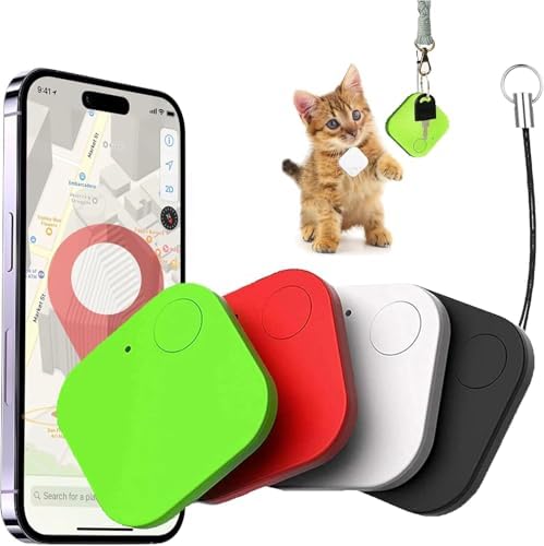 Key Finder, Bluetooth Tracker (4 Pack). Smart Tag Air Tag Anti-Lost ...