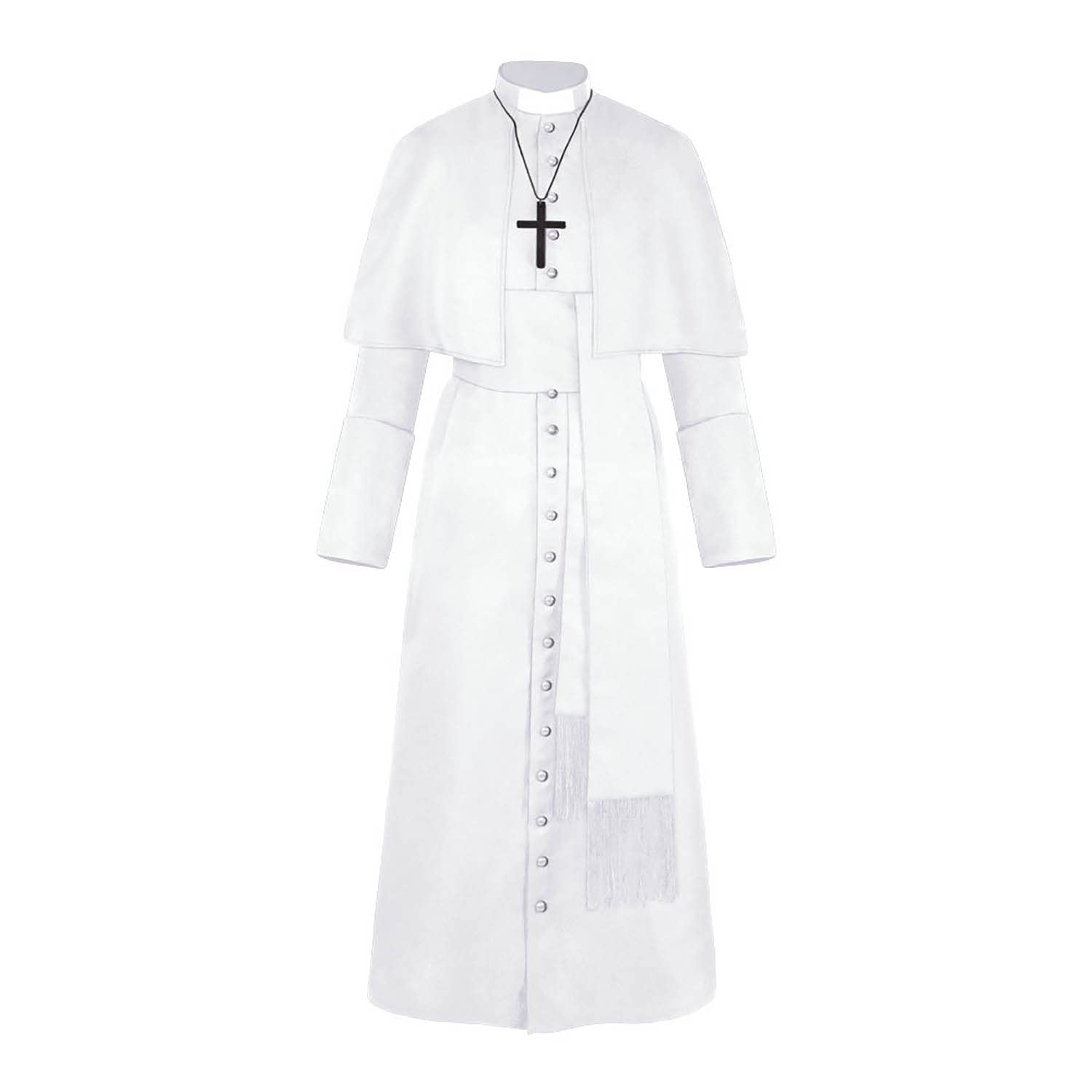 Buy Mens Vintage Medieval Priest Costume, Clergy Roman Cassock ...