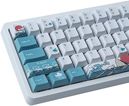 MOLGRIA Ink Lotus Custom Keycaps, 140 Set PBT OEM Profile Dye ...