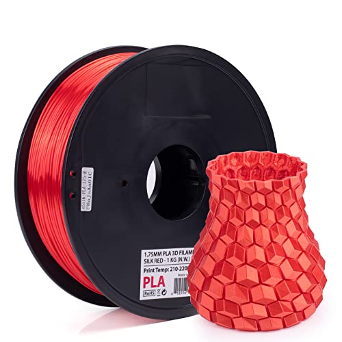 Snapklik.com : Micro Center Inland Silk PLA 3D Printer Filament, Red ...