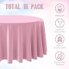 Amazon.com: 16 Pack Light Pink Plastic Tablecloth for Round Tables ...