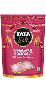 Tata Salt 1 Kg, Free Flowing and Iodised Namak, Vacuum Evaporated, Salt ...
