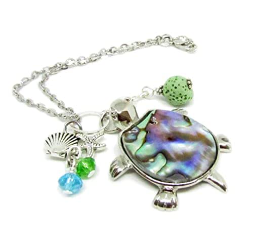 Amazon.com: Sea Turtle Rear View Mirror Charm - Essential Oil Car ...