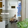 Amazon.com : Vanzack Blue Carp Flag Decoration 26 Inch Japanese Koi ...