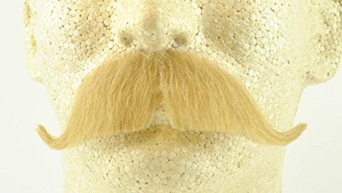 Amazon.com: YBW Colonel Major Moustache BLONDE w/Spirit Gum Adhesive ...