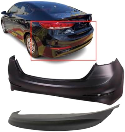 Amazon.com: FitParts Compatible with Rear Bumper Covers Kit 2017 2018 ...