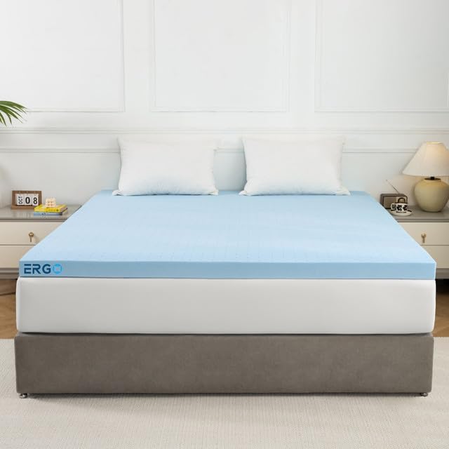 Amazon.com: Ergo, 3 Inch Cooling Mattress Topper Twin, High Density ...